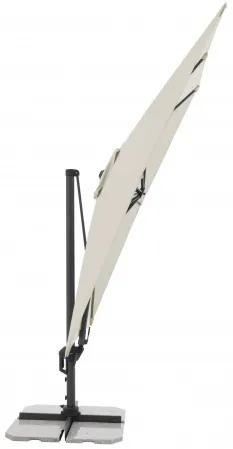 Moderní slunečník s boční nohou Doppler ACTIVE 310 x 210 cm - přírodní (slonovinová kost)