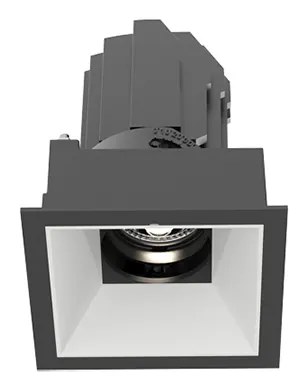 Vestavné nastavitelné svítidlo Sense Square Black Délka strany: 78 mm, Teplota chromatičnosti / Stmívání: 2700 Kelvinů / Nestmívatelné, Úhel…