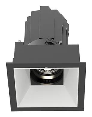 Vestavné nastavitelné svítidlo Sense Square Black Délka strany: 78 mm, Teplota chromatičnosti / Stmívání: 2700 Kelvinů / Stmívatelné fázově, Úhel…