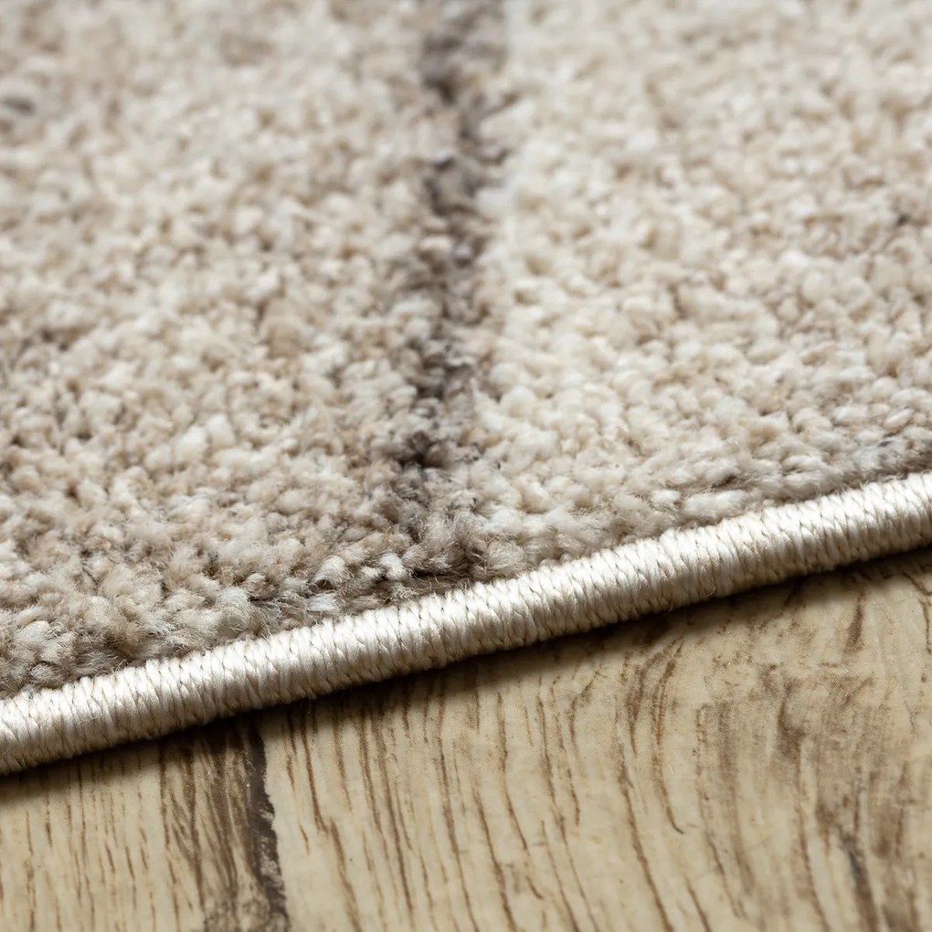 Dywany Łuszczów, Kusový koberec Fusion 1617 beige/cream, 120x170, béžová, kancelář