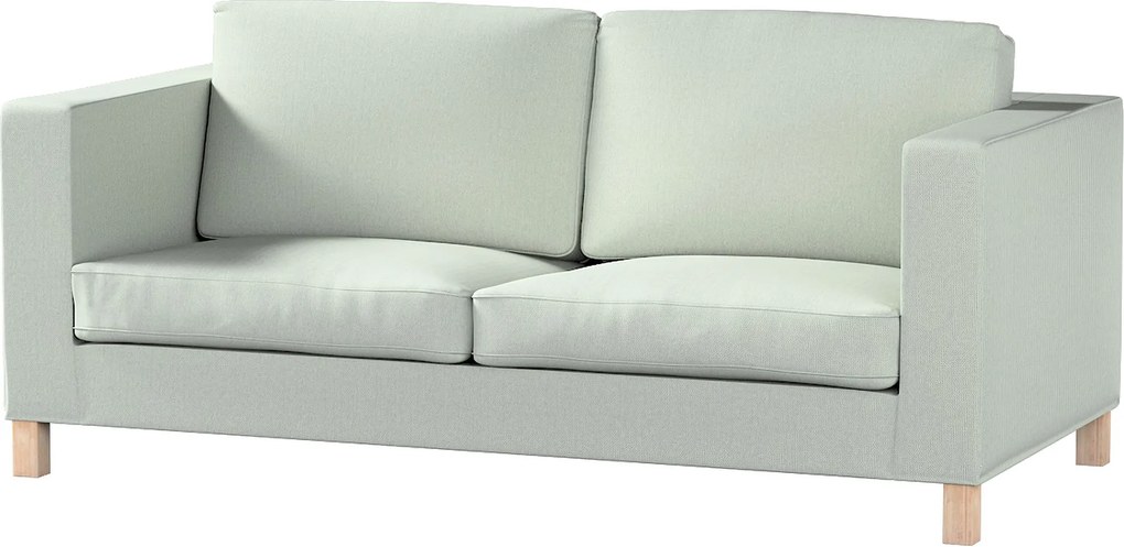 Potah na pohovku IKEA Karlanda rozkládací, krátký barva modrá látka pletený vzor