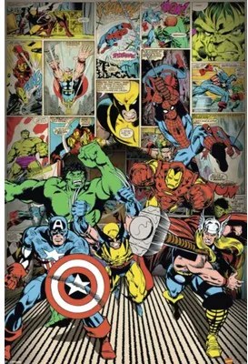 Obraz Decopanel Marvel Heroes 60x90cm