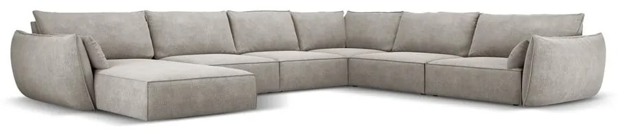 Světle šedá rohová pohovka (pravý roh) Vanda – Mazzini Sofas