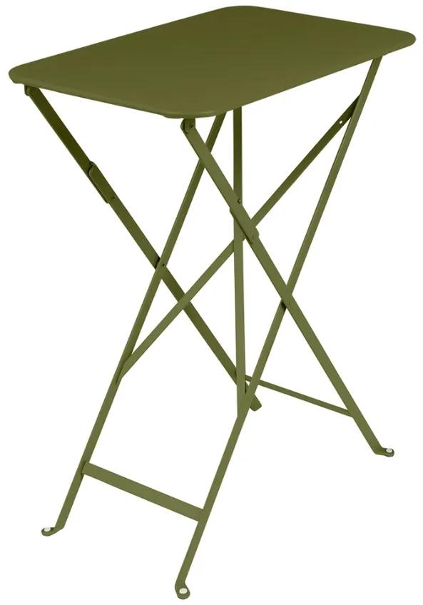 OnaDnes -20% Zelený kovový skládací stůl Fermob Bistro 37 x 57 cm - odstín pesto