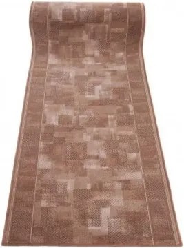 Associated Weavers, Protiskluzový běhoun na míru Tribe 44 hnědý, šíře 100 cm, hnědá, chodba / předsíň