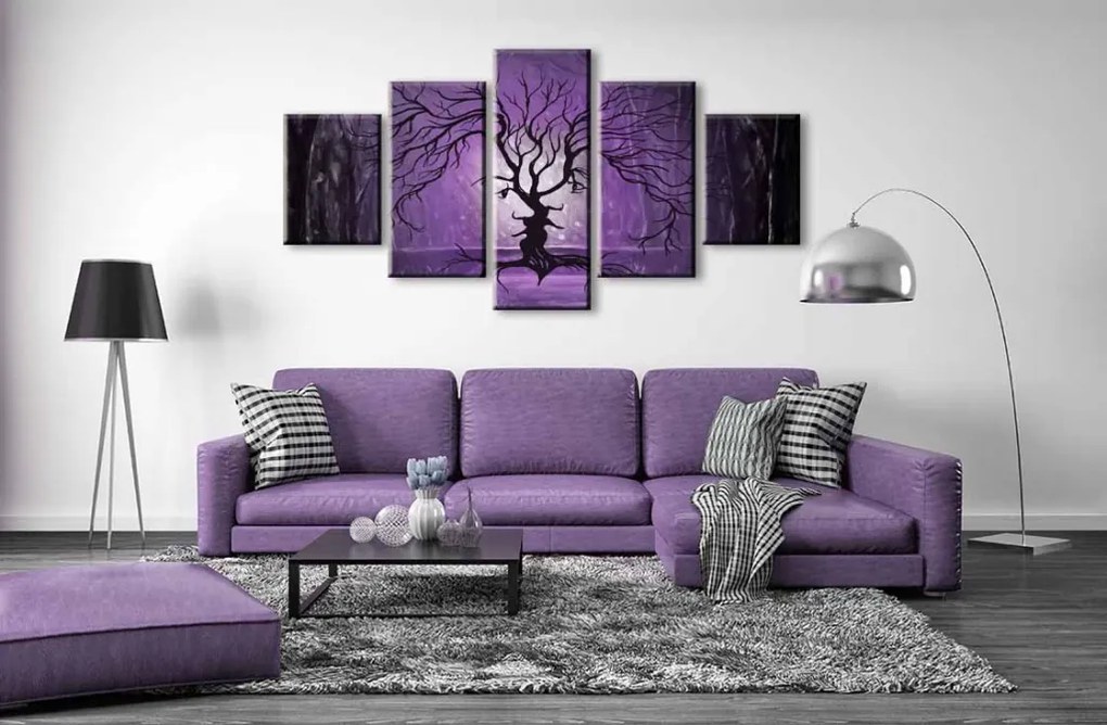 Malvis ® Pětidílný obraz - Láska stromů Velikost: 150x80 cm