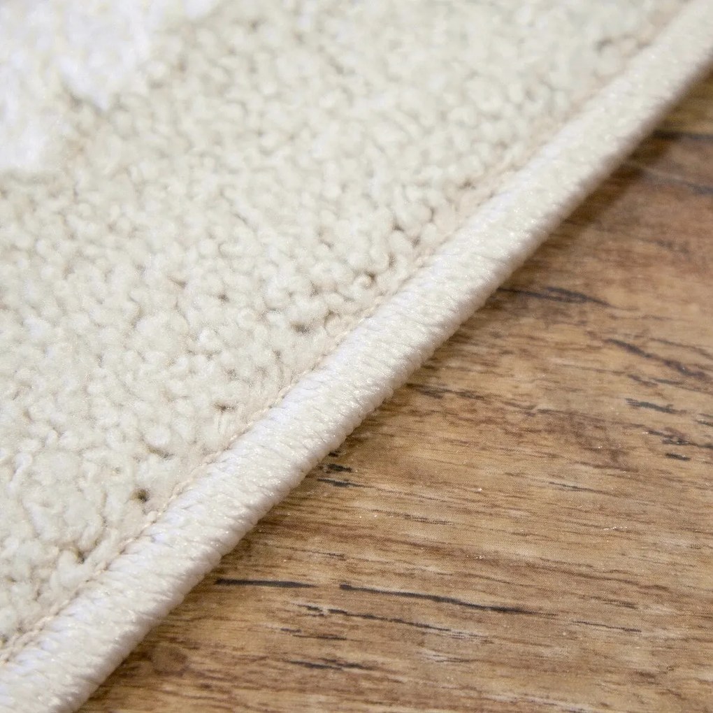 Angel Carpet, Kusový koberec Aurora 25 Beige, 60x110, béžová, kancelář