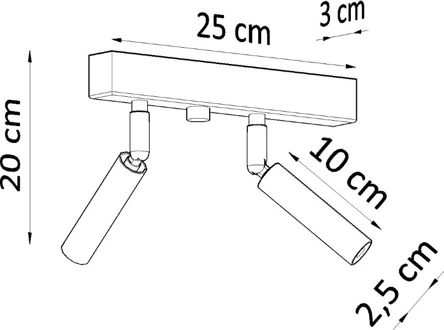 Sollux Lighting Stropní svítidlo EYETECH 2 bílé
