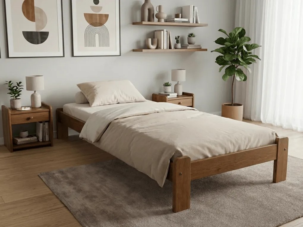 Postel ADA 80 x 200 cm, dub Matrace: Matrace Coco Maxi 20 cm