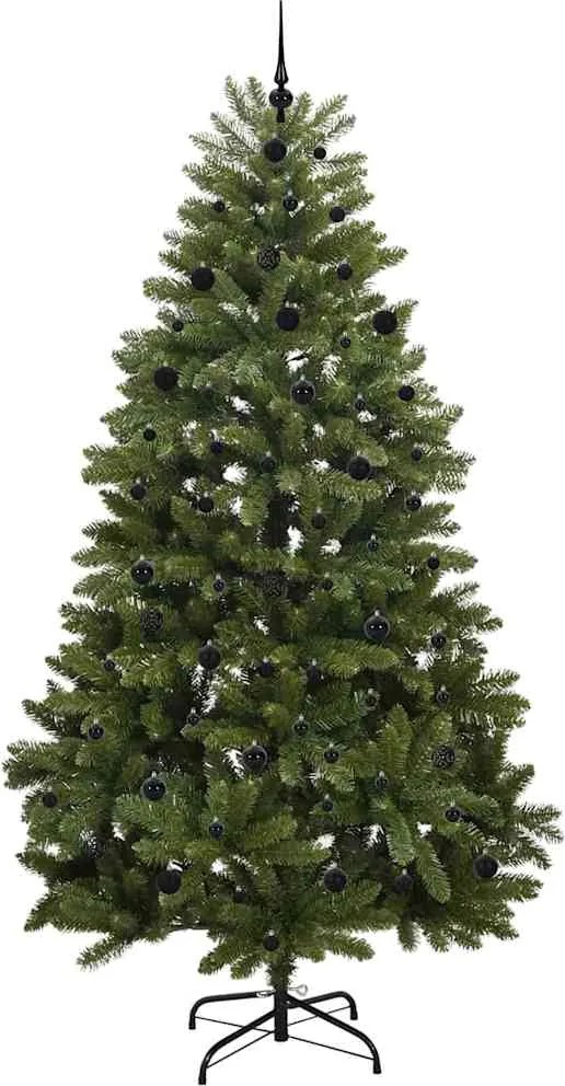 Umělý vánoční stromeček 240 cm 300 LED Teplá bílá PVC a ocel 3395704