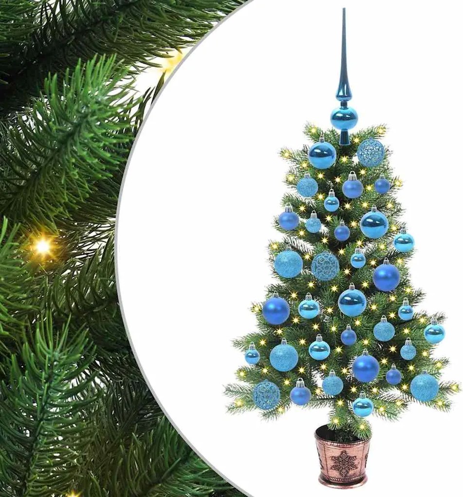 Vánoční stromeček s 150 LED diodami s stojanem Zelená 90 cm PE 3396307