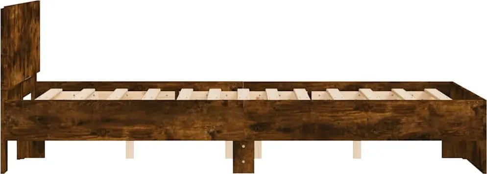 Rám postele s čelem kouřový dub 120 x 200 cm 3207494