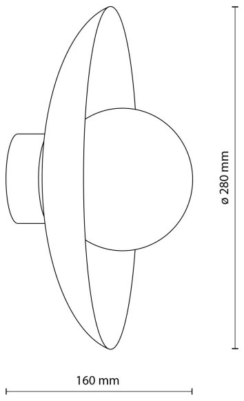 Nástěnné svítidlo SLATE 1xG9/8W/230V pr. 28 cm cihlová