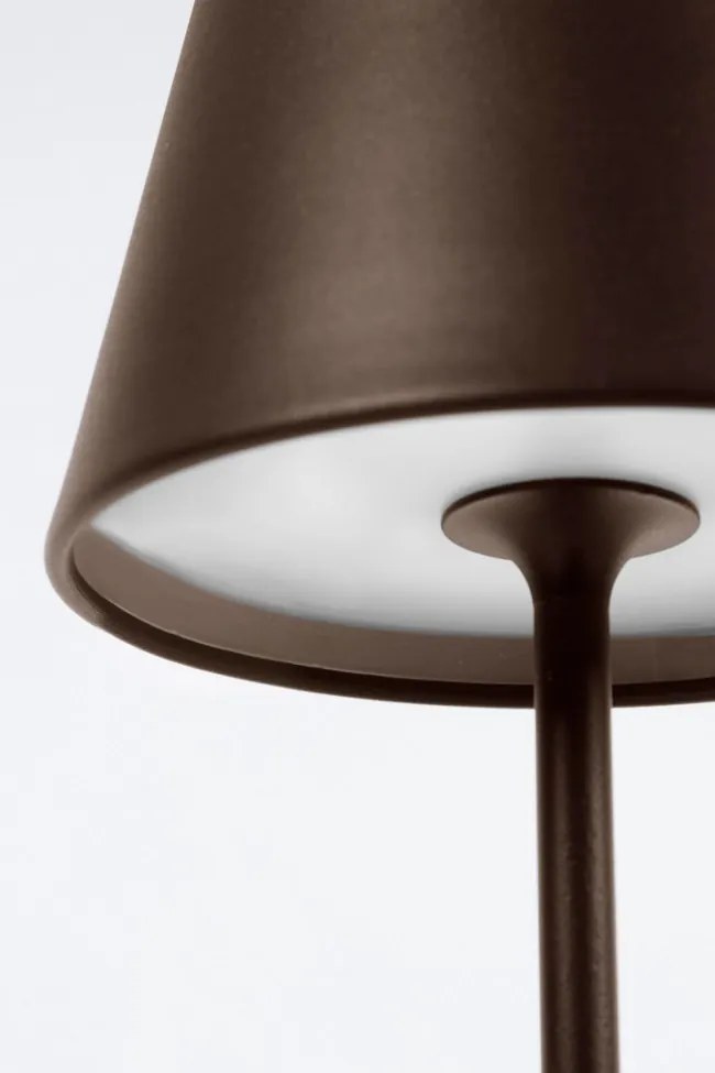 BIZZOTTO Zahradní stojací LED lampa ETNA 38 cm hnědá