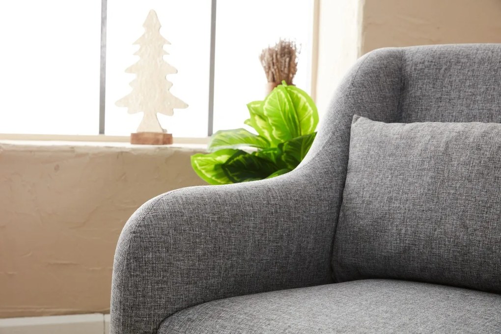 Atelier del Sofa 1-místná pohovka - křeslo Venus 1-Seat - Grey, Šedá