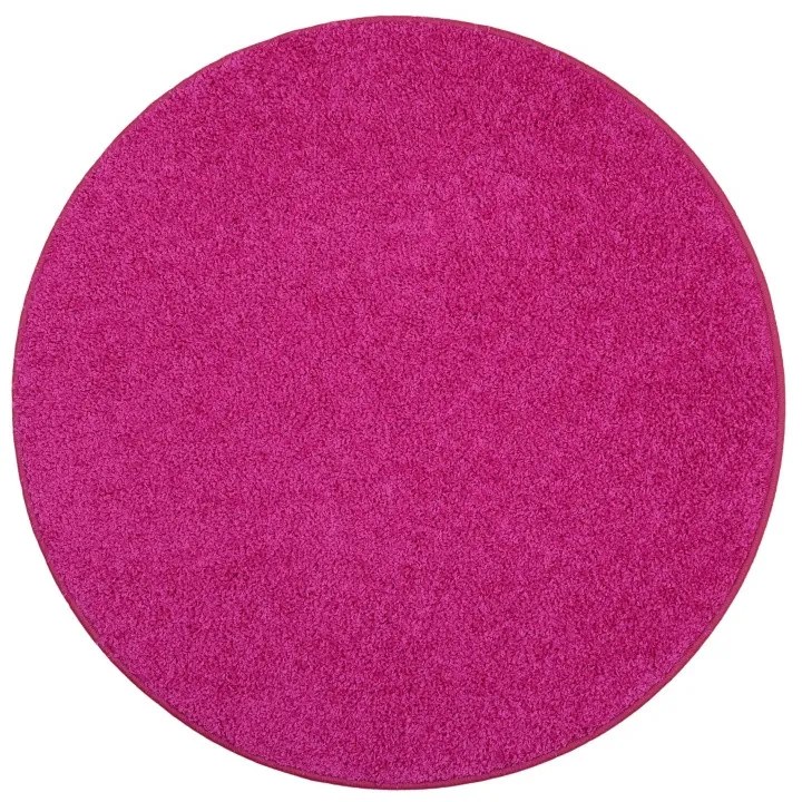 Vopi koberce Kusový koberec Color shaggy růžový kruh - 200x200 (průměr) kruh cm