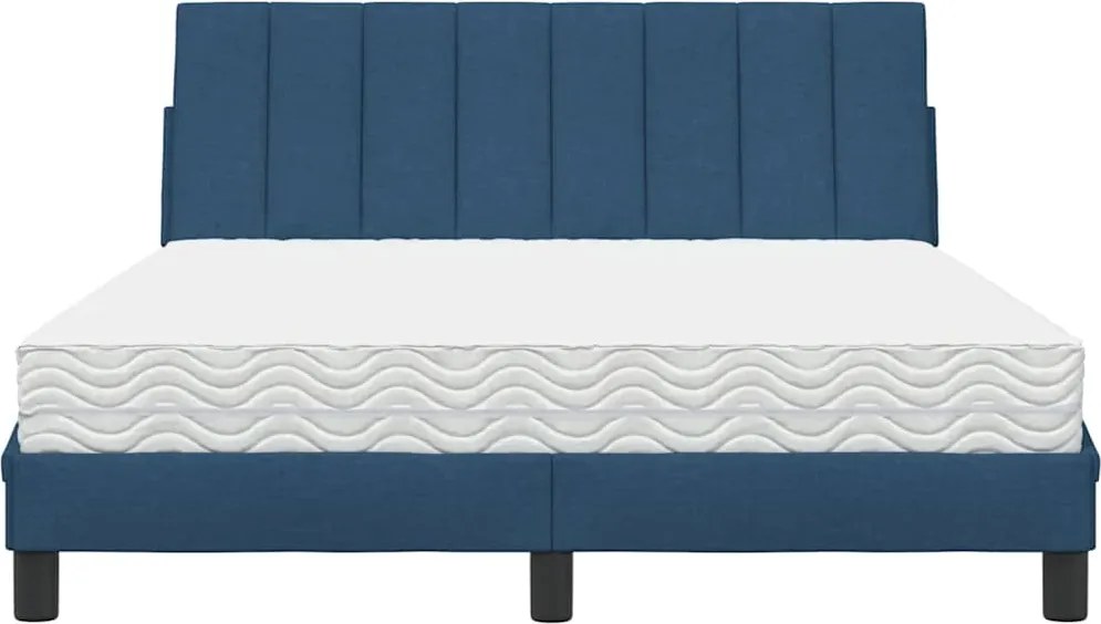 Postel s matrací Hanko modrá 120 x 200 cm textil 3310523