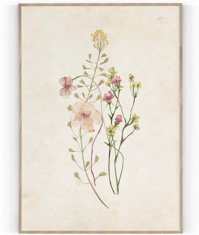 Plakát / Obraz Flowers Samolepící plátno A4 - 21 x 29,7 cm