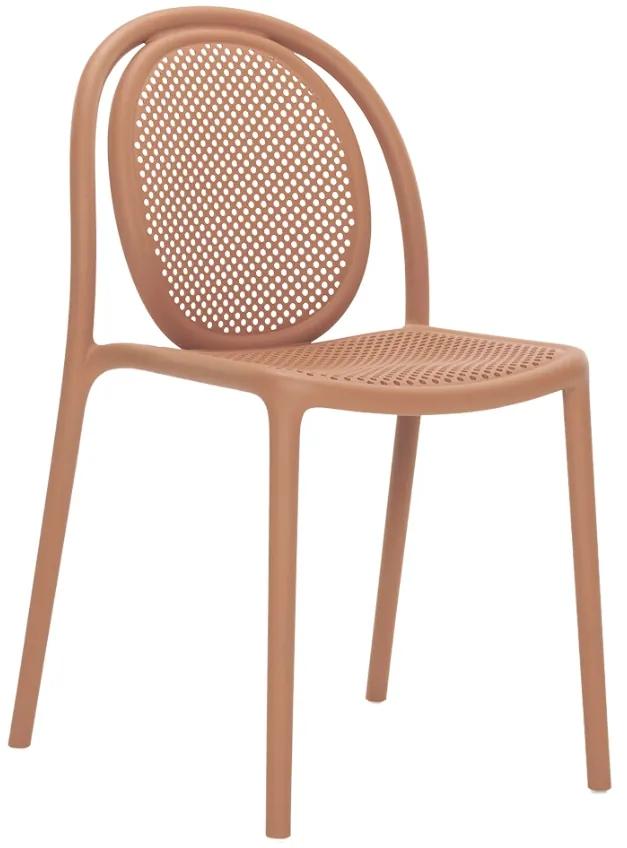 Pedrali Oranžová plastová jídelní židle Remind 3730