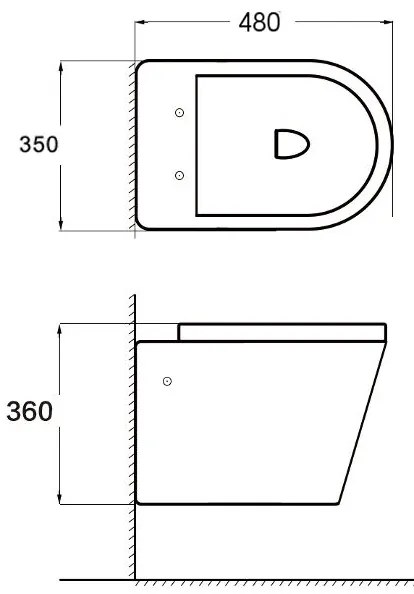 Mexen RICO Rimless, závěsná WC mísa se sedátkem + bidet, bílá, 30724000+35724800