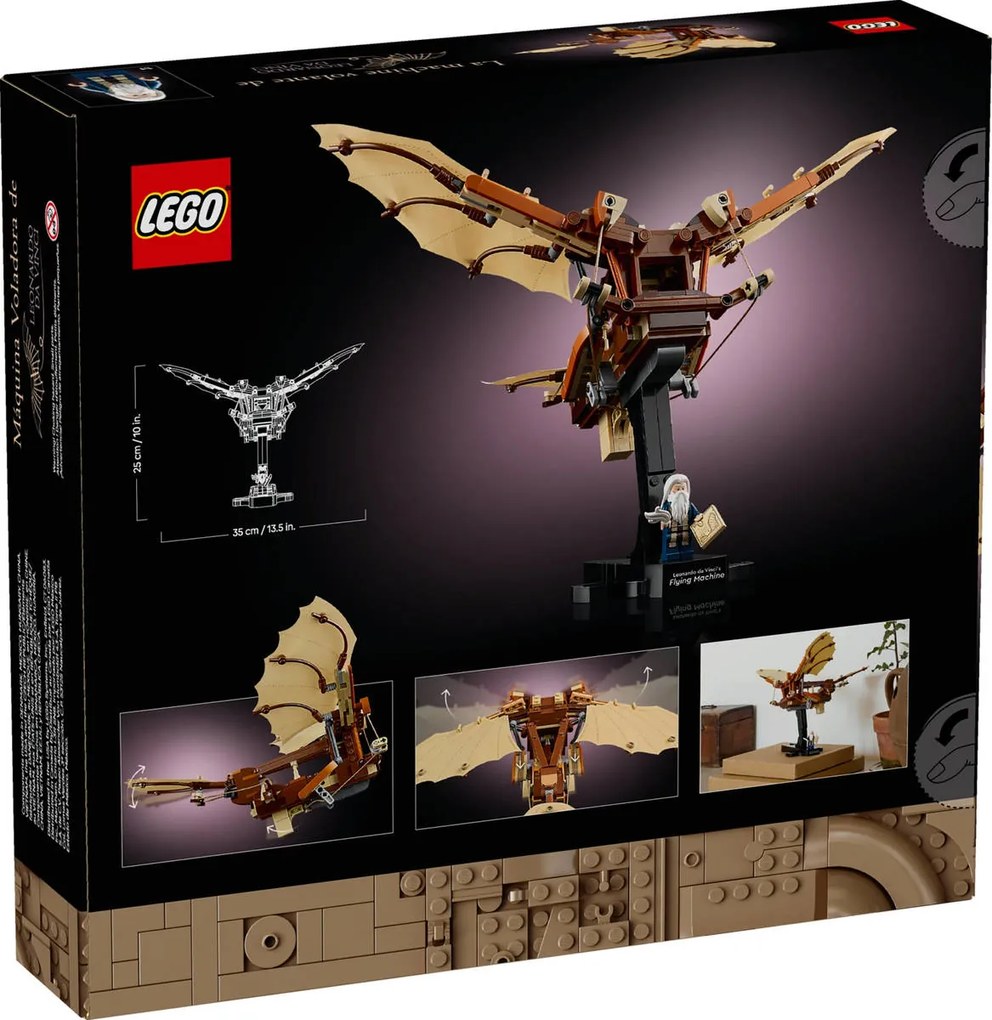 LEGO ICONS Létající stroj Leonarda da Vinciho 10363 STAVEBNICE 2210363