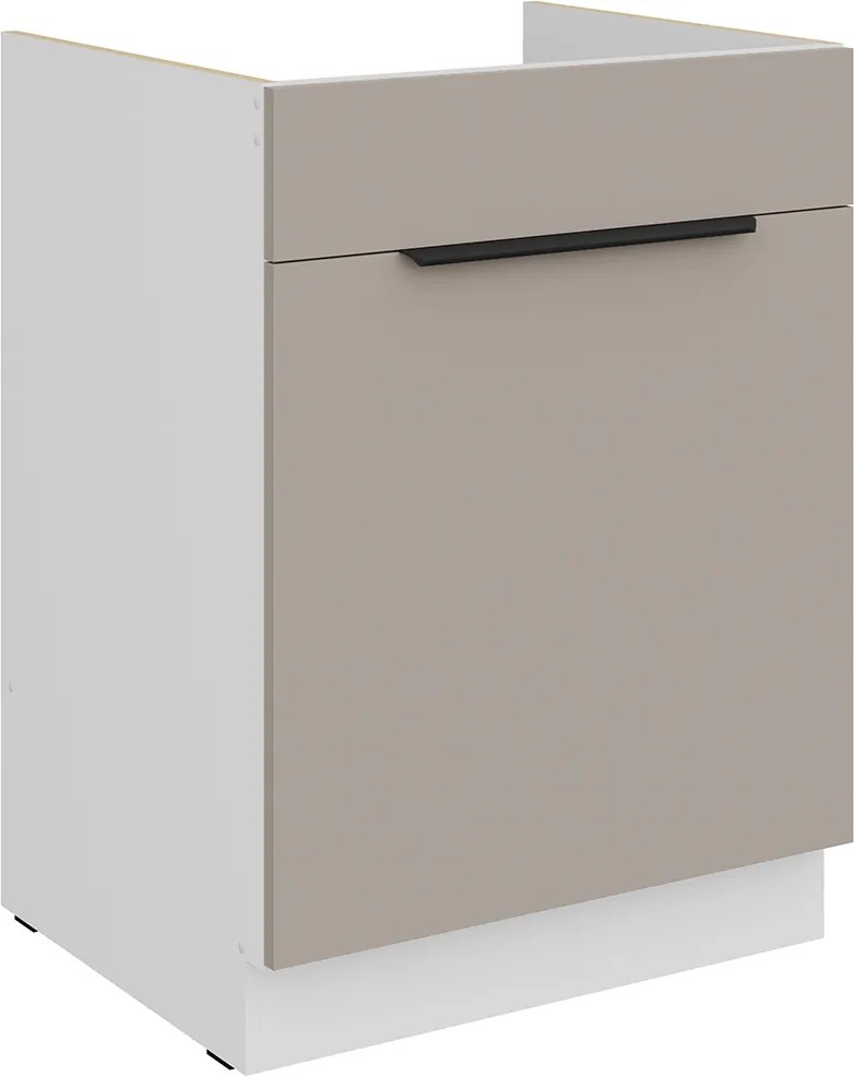 ARIA lb | dolní skříňka 60 ZL 1S dřezová | 60 cm | PREMIUM BOX | bílá/béžová