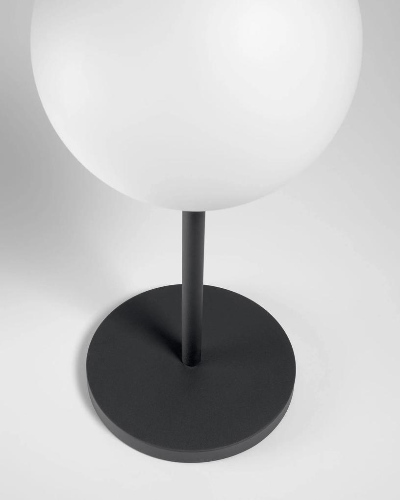 Nabíjecí stolní lampa mimoza 64 cm černá MUZZA