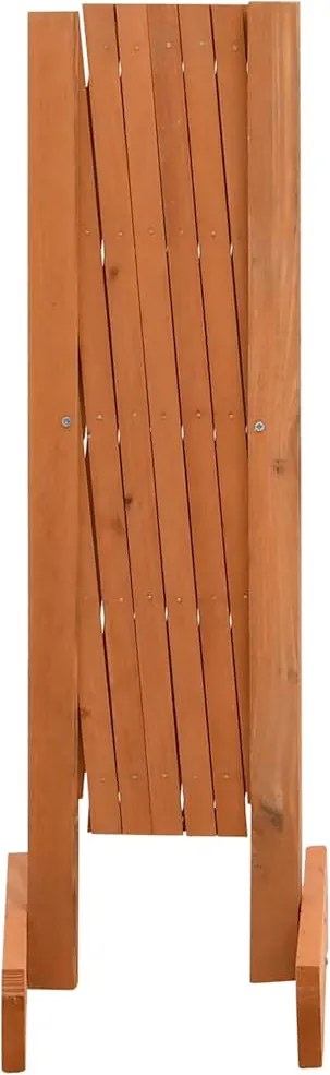 Zahradní trelážový plot oranžový 120 x 60 cm masivní jedle 314822