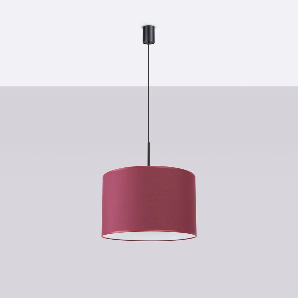 Sollux Lighting Závěsná lampa NEVIA vínová