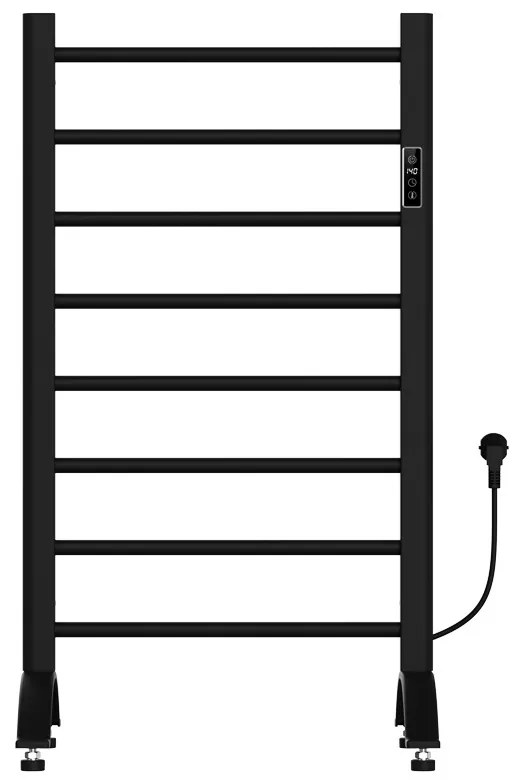 BPS-koupelny Elektrický koupelnový radiátor HYD-TAA-BL 200W, 50x91 cm, černý