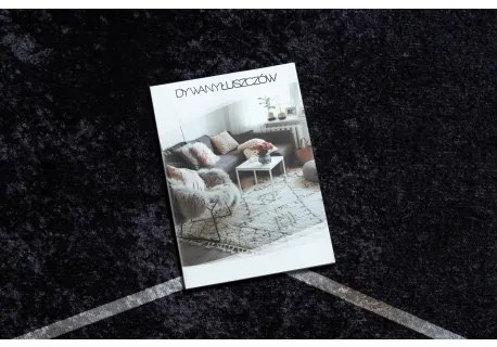 Dywany Luszczow Dětský kusový koberec MIRO 51233.811 pratelný  Geometrická protiskluz, černý Rozměr koberce: 80 x 150 cm