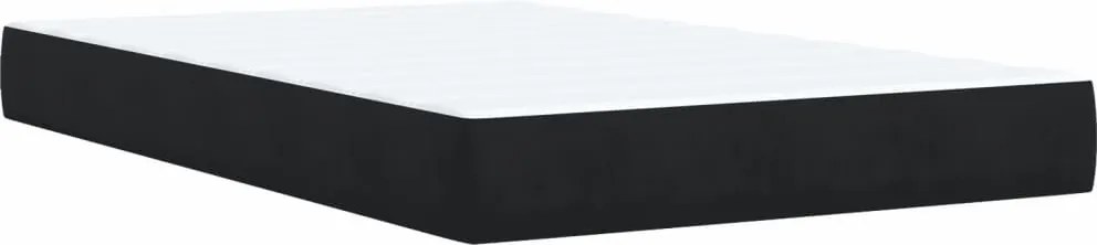 Box spring postel s matrací černá 120 x 200 cm samet 3286296