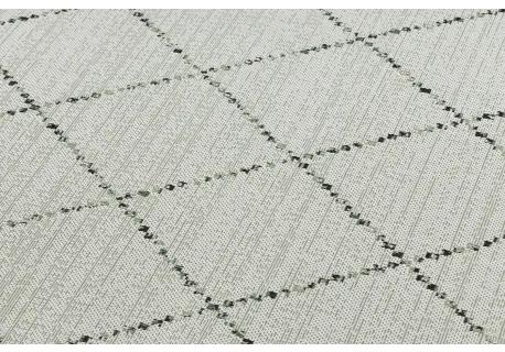 koberec COLOR 19436/062 SISAL Diamant Čtverce béžový velikost 160x230 cm | krásné koberce cz