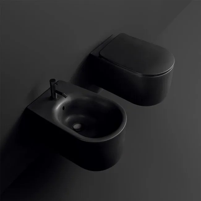 Kerasan NOLITA bidet závěsný 35x55cm, černá mat 532531