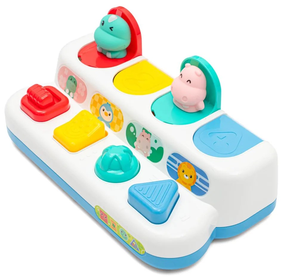 Interaktivní hračka - Vyskakovací okénka se zvířátky Peekaboo Baby Mix