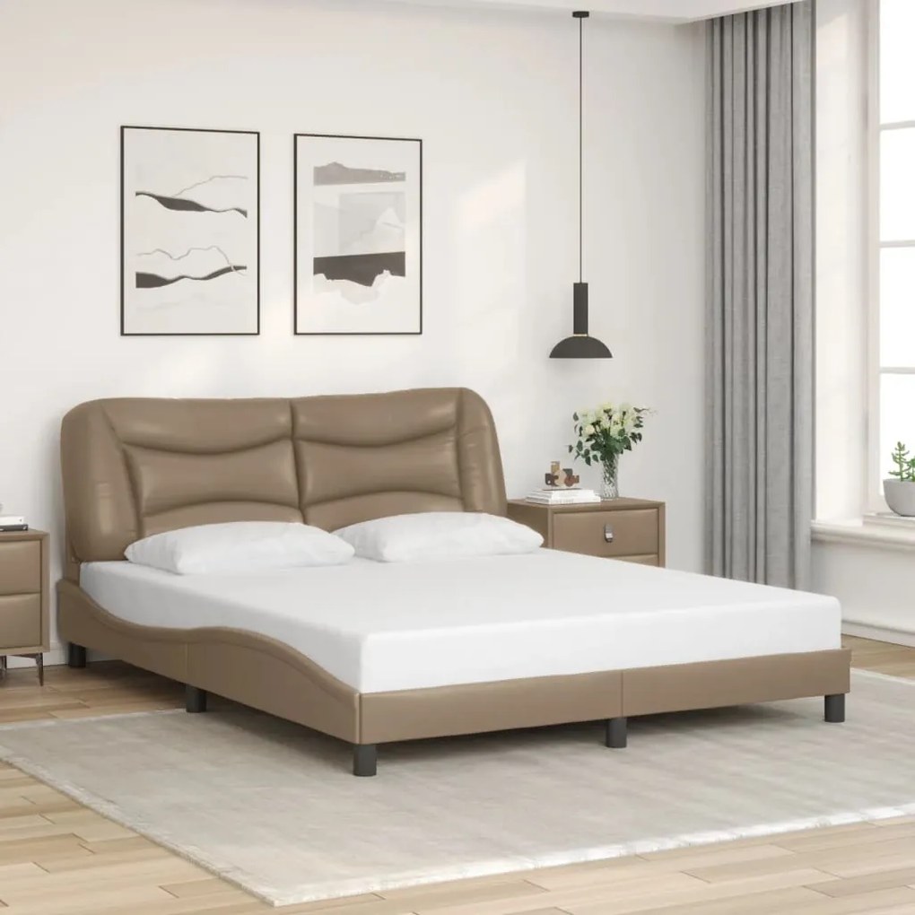 Rám postele s LED bez matrace Hvar cappuccino 160 x 200 cm 3213945