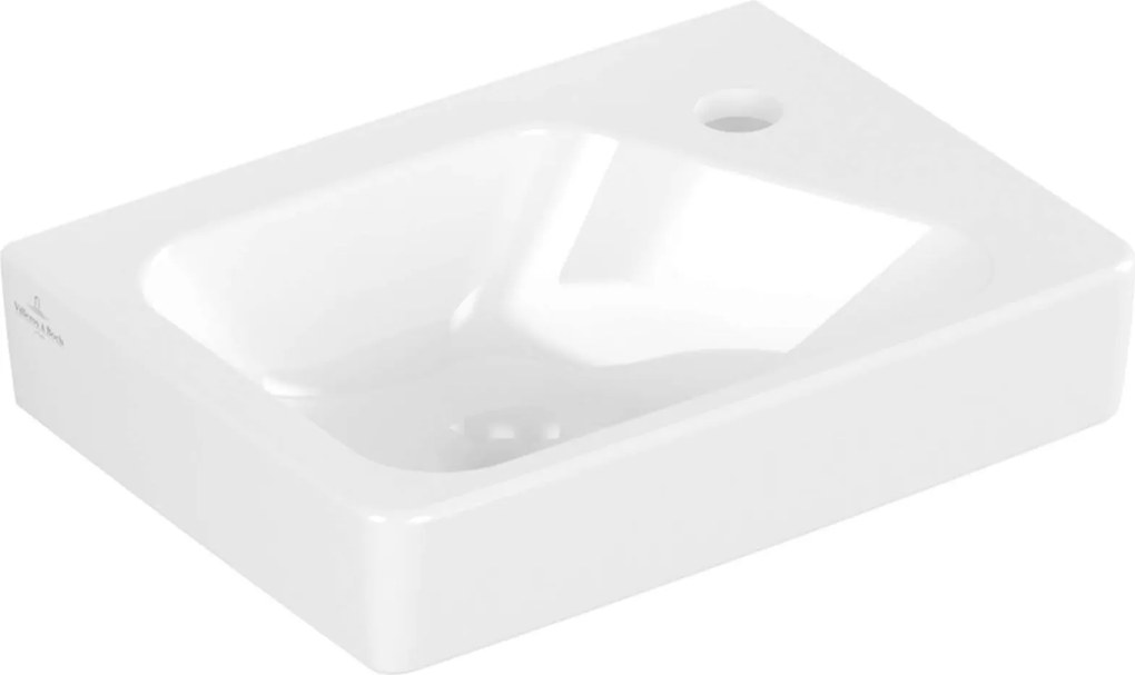Villeroy & Boch Architectura - Umývátko 36x26 cm, bez přepadu, s otvorem pro baterii vpravo, alpská bílá 43863701