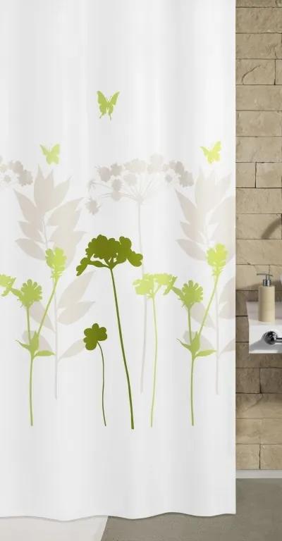 BARCELONA sprchový závěs 180x200cm, polyester zelený (5188602305)