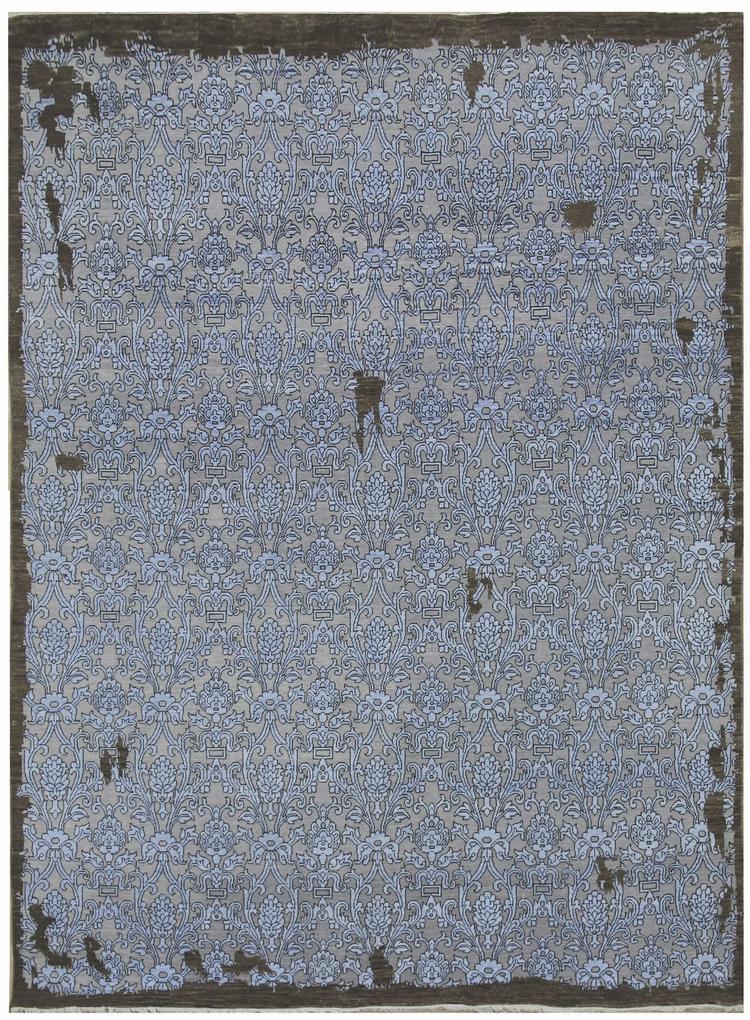 Diamond Carpets koberce Ručně vázaný kusový koberec Diamond DC-M 5 Silver/natural - 275x365 cm