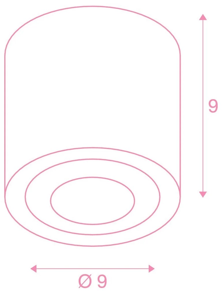SLV 1004667 Oculus, bílé stropní svítidlo LED 10,5W 2000-3000K, průměr 9cm