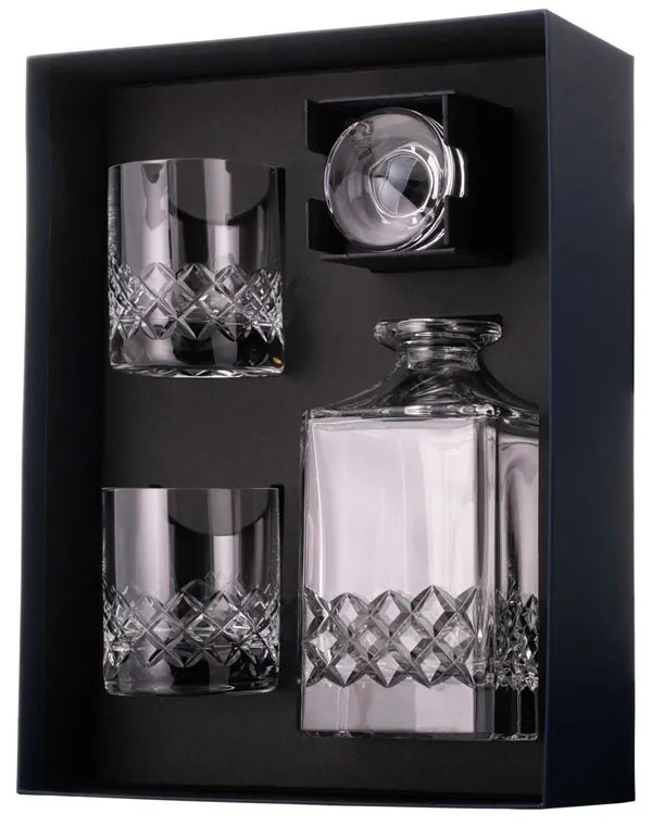 Dekorant Whisky set s monogramem Grosvenor 1+2