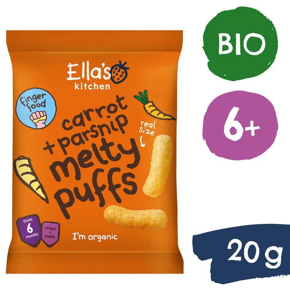 Ella's Kitchen BIO Křupky mrkev a pastinák (20 g)