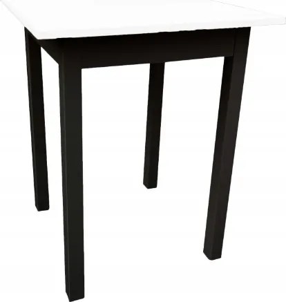 Dede Set - kuchyňský stůl 60 x 60 cm + 2x židle MINI - bílá / černá