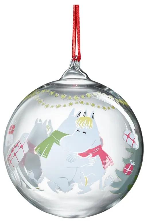 Vánoční ozdoba Moomin Happy holidays 9cm