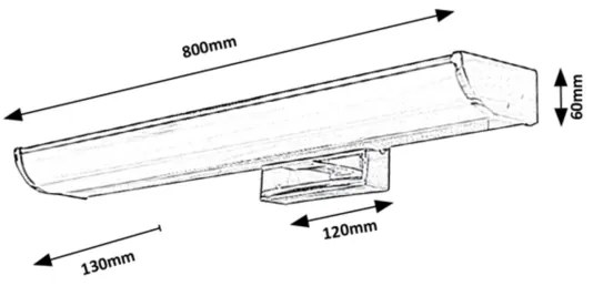 Rabalux - LED Koupelnové nástěnné svítidlo LED/13,5W/230V IP44