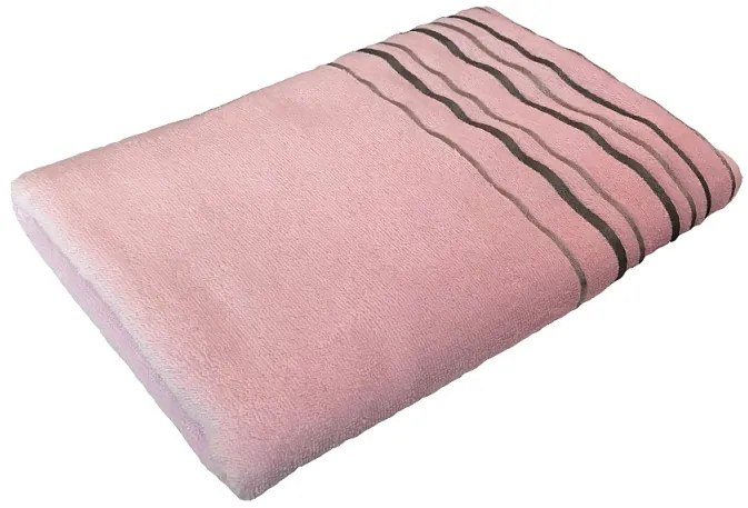 Praktik Ručník Zara 450 g/m2  Ručník Zara 50x100 cm světle růžový