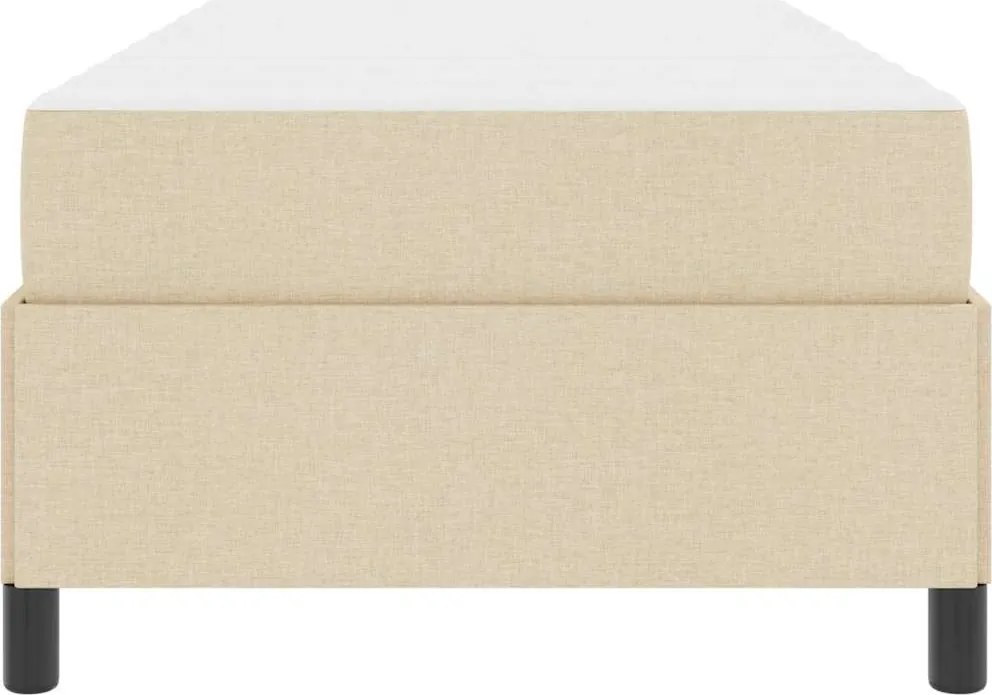 Postel s boxspringem Krémová 90 x 200 cm textil 3398834