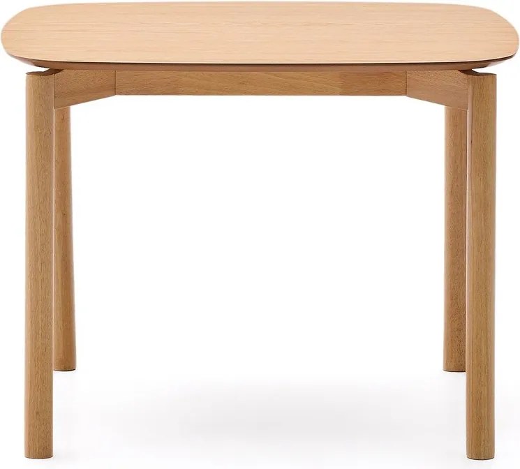 Jídelní stůl v dekoru jasanu 100x100 cm Indara – Kave Home