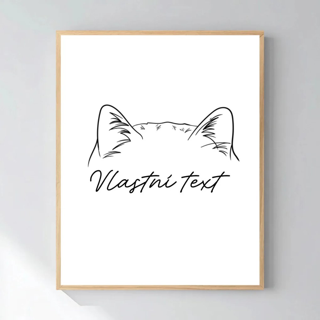 Personalizovaný magický fotoobraz v rámu - 40x50 - zvířecí ouška