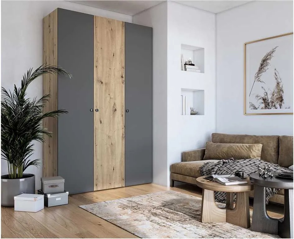 Skříňové dveře Unity, plastické, krémová